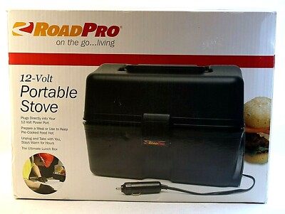 RoadPro RPSC-197 12-Volt Portable Stove Cook in Car RV Camper Truckers ...