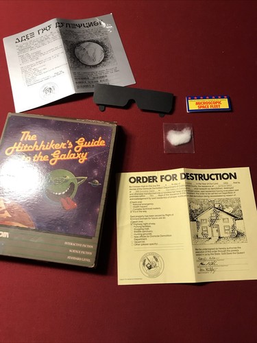 Infocom Hitchhiker’s Guide To Galaxy NO DISK With Browsie, Feelies | eBay