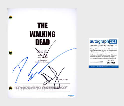 THE WALKING DEAD SIGNED "TO FAR GONE" EP SCRIPT BY 3 CAST ANDREW ...