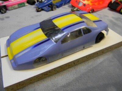 1/24 SCALE VINTAGE PARMA FLEXI-2 BLUE & YELLOW STOCK CAR SLOT CAR | eBay