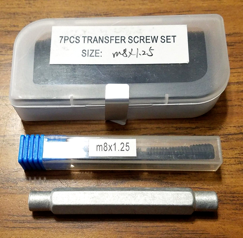 M8 x 1.25 Metric Transfer Screws Tube Set 6 Screws Aluminum PRM Pro ...