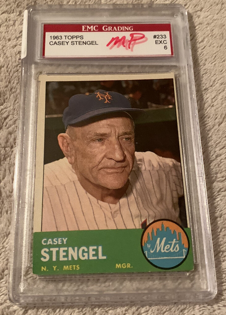 1963 TOPPS #233 MANAGER CASEY STENGEL HOF New York Mets EMC 6 Grade | eBay