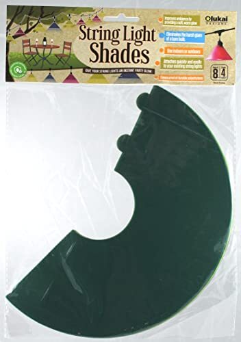 Shades for LED String Lights. Weather Resistant Covers for Light ...