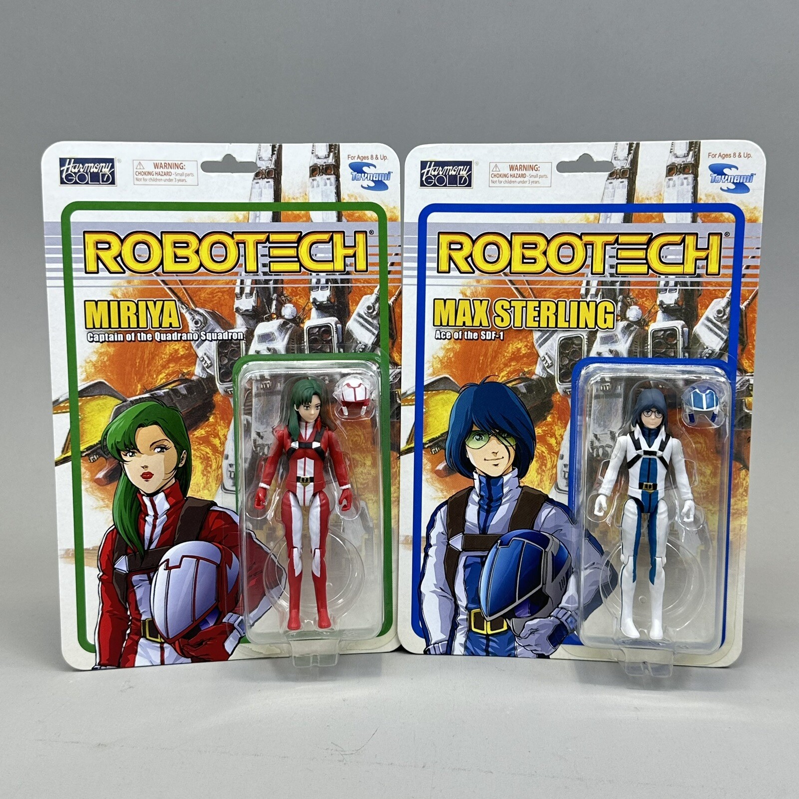 Toynami Robotech Macross Max & Miriya Sterling Figures Carded Harmony ...