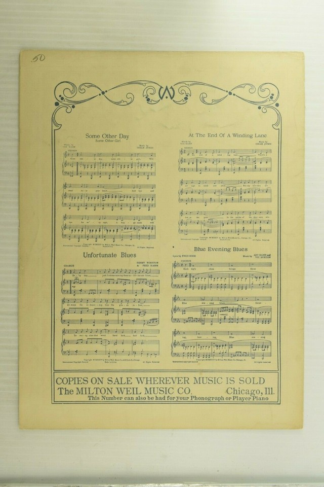 1924 Sazy Waters Kahn & Sanders Vintage Sheet Music M61 | eBay