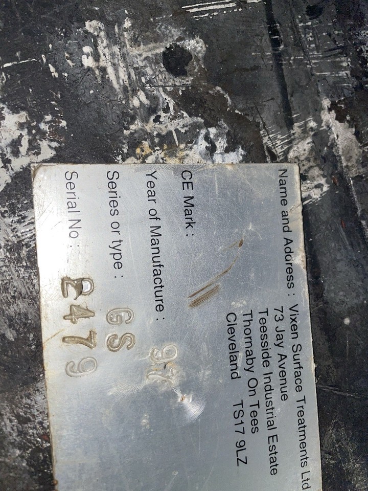 Vixen Shot Blast Cabinet with Extractor Filter | eBay UK