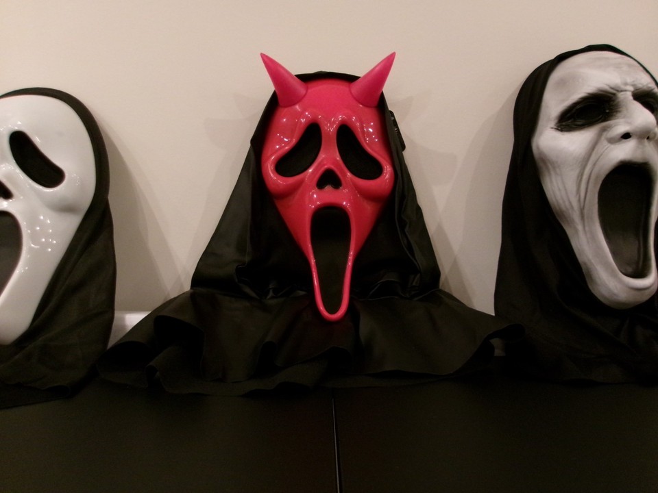 Halloween Ghostface Masks - Lot of 3 – Classic, Devil Face, & Zombie ...