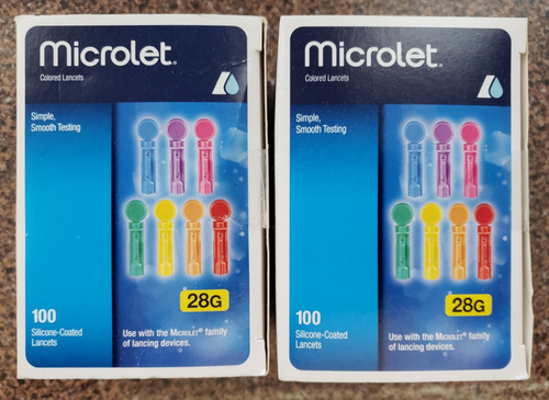 200 Microlet Lancets 28G NIB Exp 2027 or later (2 boxes of 100) | eBay