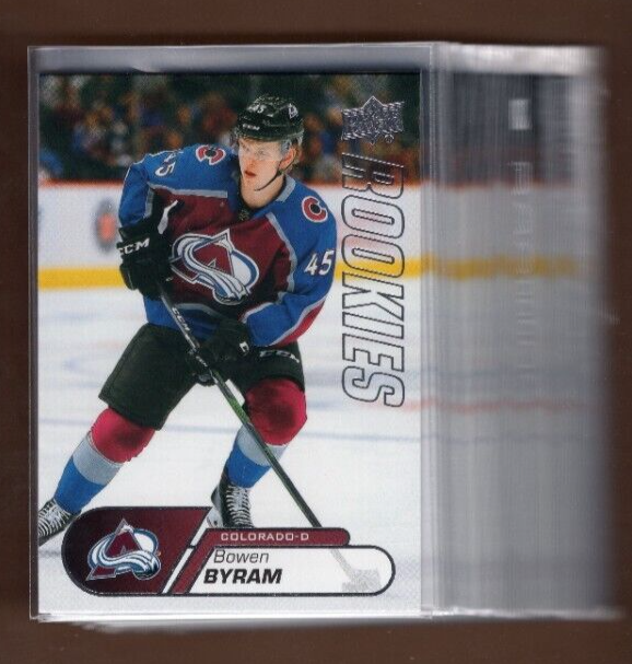 BOWEN BYRAM 2020/21 UD Upper Deck ROOKIE BOX SET ROOKIE CARD COLORADO ...