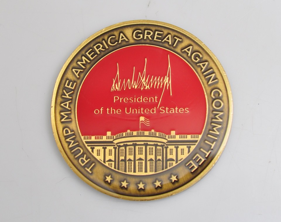 Trump Make America Great Again Presidential Medallion RARE Heavy Mint ...