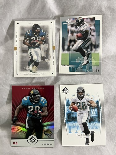 FRED TAYLOR 4 Card Lot / No Duplicates (Inc. Rookie Card) Jacksonville ...