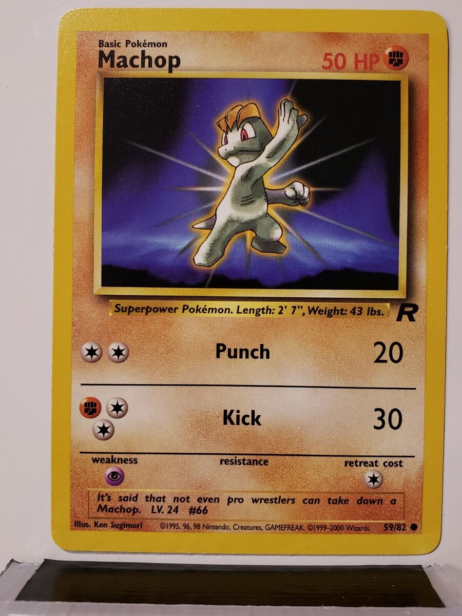 Machop 59/82 - NM - Team Rocket Pokemon Card - $2 Combined Machop 59/82 - NM - Team Rocket Pokemon Card - $2 Combined