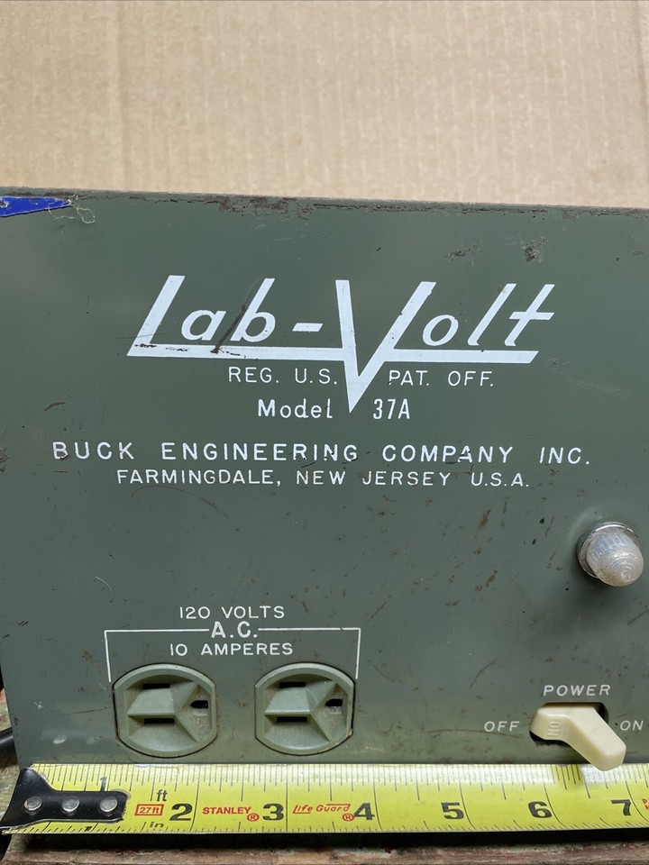Vintage Lab-Volt Model 37A Bench Supply Test Good | eBay