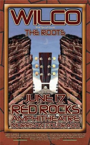 WILCO RED ROCKS DENVER CONCERT POSTER 2006 ORIGINAL JEFF TWEEDY | eBay
