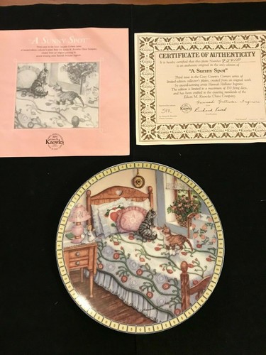 A Sunny Spot Hannah Hollister Ingmire 1991 Limited Edition Plate 3rd ...