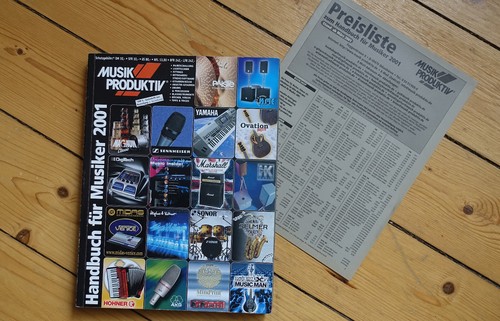 Musik Produktiv - Handbuch für Musiker - 2001 Katalog | eBay.de