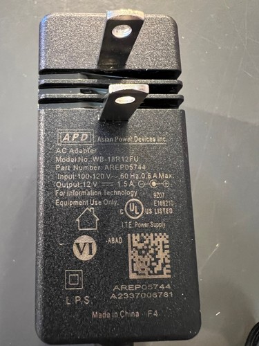 ADP Power Adapter Wb-18r12fu for Seagate Western Digital HDD Ac/dc 1.5a ...