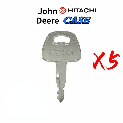5pcs H800 plant keys For John deere Hitachi excavator Dozer Fits New Holland | eBay