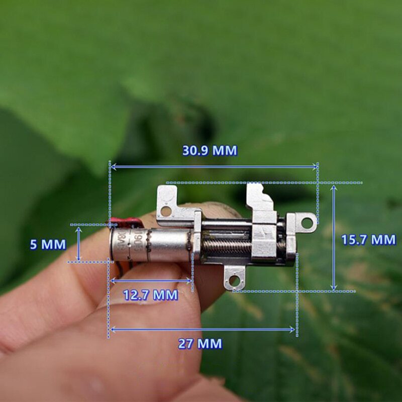 5mm Micro Tiny 2-Phase 4-Wire Planetary Gear Stepper Motor Linear Screw ...