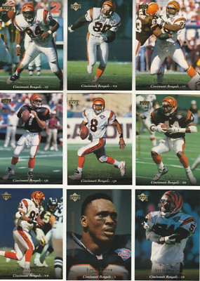 (10) 1995 Upper Deck Cincinnati Bengals (10 Card Complete Team Set) See ...