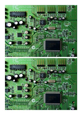 2 x A5 EDIBLE Computer Circuit Motherboard EDIBLE CAKE TOPPER Icing ...