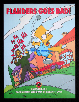 The Simpsons Bongo Comics Group 1995 Trade Print Magazine Ad Poster ...