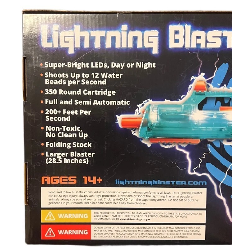 Lightning Blaster Pro-LED Full and Semi Automatic Water Bead Blaster ...