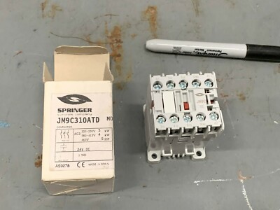 Springer Contactor 3-Pole 9A 24VDC Coil P/N JM9C-310AT-D | eBay