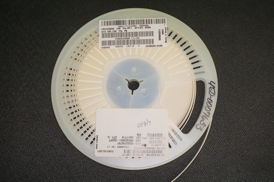 Lot of 200 CRCW080513K0FKTA Vishay Chip Resistor 13K Ohm 1/8W 1% 0805 ...