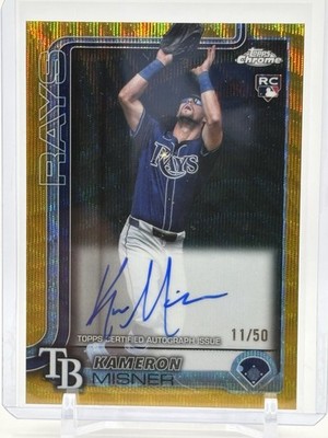 2025 Topps Chrome KAMERON MISNER RC GOLD Wave Refractor Auto Autograph ...