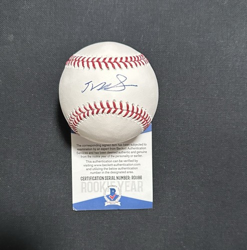 Jonathan India Signed Auto MLB Baseball Beckett BAS Kansas City Royals ...