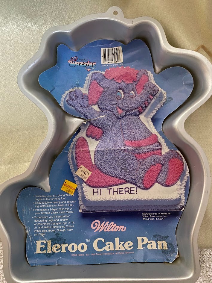 Vintage Wilton Cake Pans The Wuzzles Eleroo Bumblelion 1985 Walt Disney ...