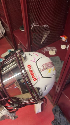 Riddell Speed Flex White Football Helmet with White Facemask Medium | eBay