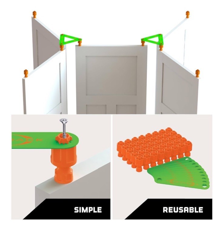 Door Stands For Painting Interior or Exterior Doors, Paint Rack ...