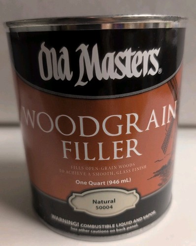 Old Masters 50004 Natural Woodgrain Filler 1 QT Fills Open Grain ...