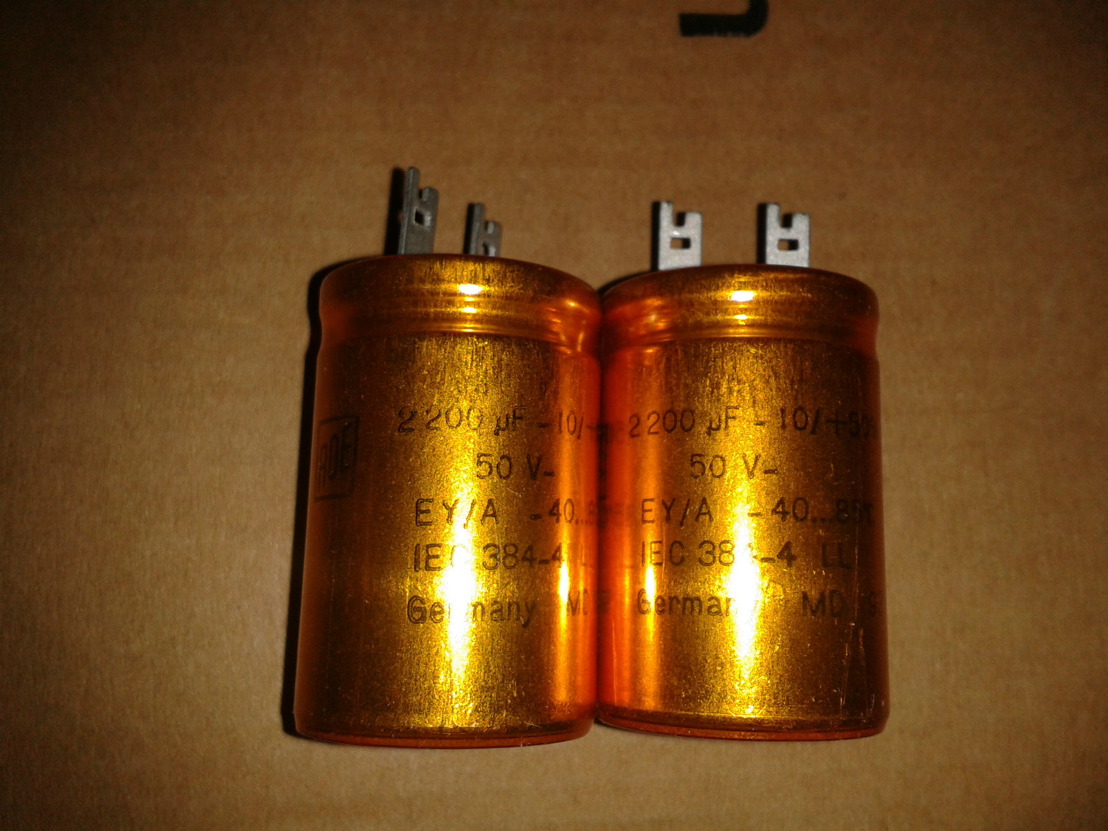 2x NEW ROE GOLD EY /A 2200uf 50V AUDIO GRADE L.L HI_END CAPACITORS ! | eBay