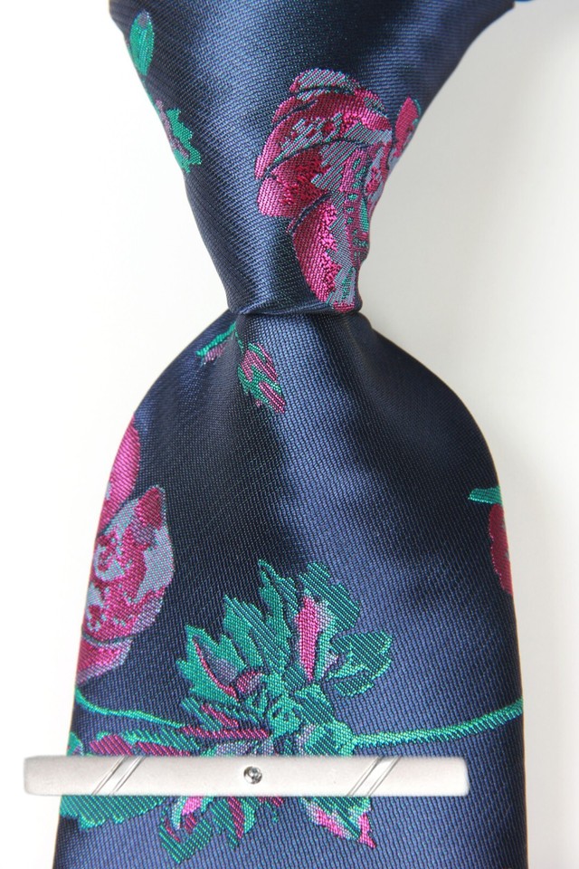 New Classic Styles Tie Floral JACQUARD WOVEN 100% Silk Men's Necktie ...