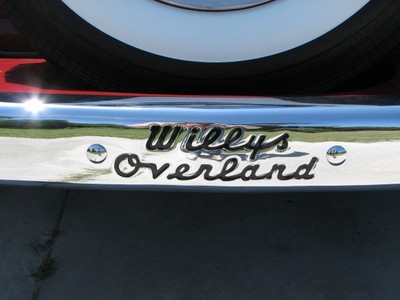 Rear bumper Willys script label | Old Willys Forum