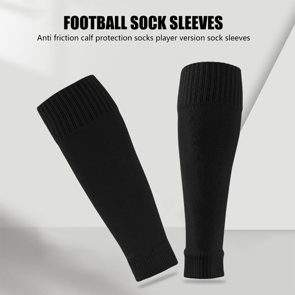 Football Socks Anti-friction Foot Protector Socks for Outdoor (Black ...