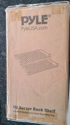 Pyle PLRSTN14UX2 2-Pc 1U Server Rack Shelf, Vented Shelves for Good ...