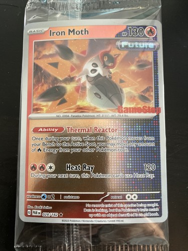 Pokémon Iron Moth 028/182 Paradox Rift GameStop Promo SEALED | eBay