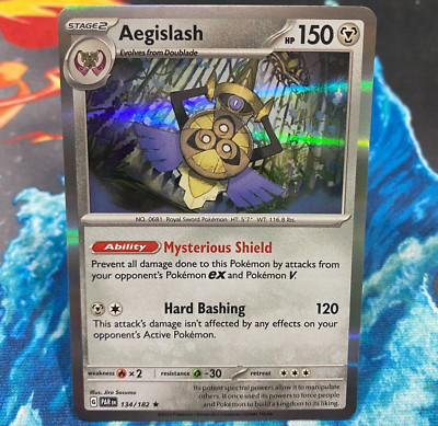 Aegislash Holo Rare Pokemon Card Paradox Rift 134/182 NM | eBay