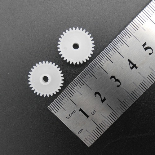 20Pcs 0.5 Mod 30 Teeth Plastic Spur Gear Bore Hole Aperture 3MM 2.95MM ...