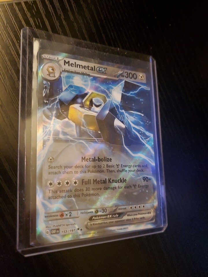 Melmetal ex 153/197 Obsidian Flames Double Rare Holo Pokemon TCG NM ...