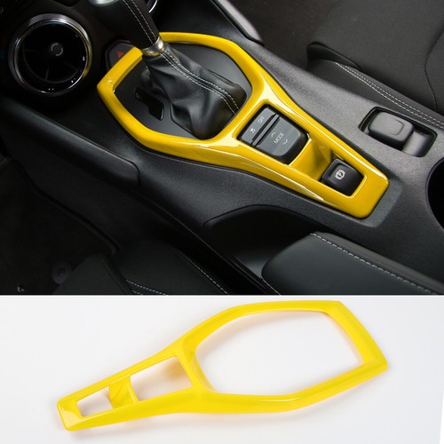 4×Yellow ABS Gear Shift &Knob Cigarette Lighter Cover For Chevrolet ...