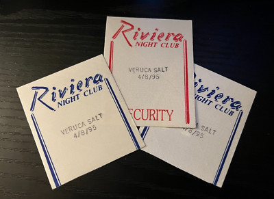 VERUCA SALT 1995 TOUR - BACKSTAGE PASS / PASSES - CHICAGO - 4/8/1995 ...