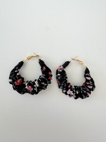 Cute Stylish One Of A Kind Scrunchies Hoop Earrings- Handmade | eBay ...