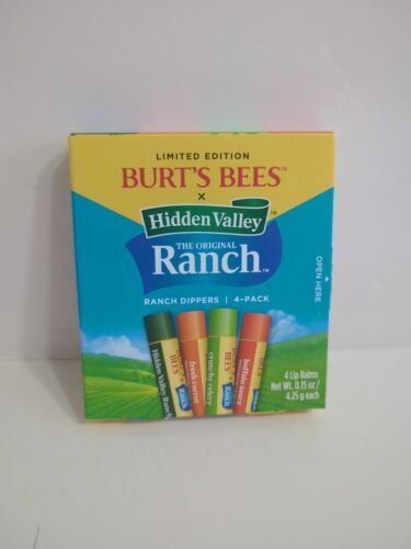 IN HAND! Burt's Bees x Hidden Valley Ranch Dippers Limited Edition Lip ...