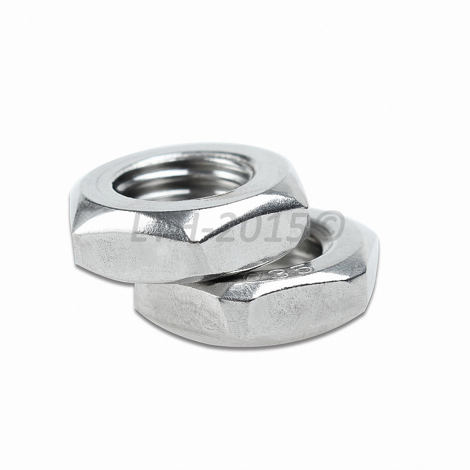 M8 M10 M12 M14 M16 Fine Pitch Thread Hex Half Thin Jam Nuts - Zinc ...