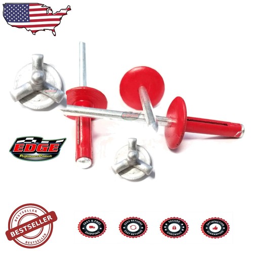Red Exploding Pop Rivets 3/16” - No Back-Up Washer, Ideal for Complex ...